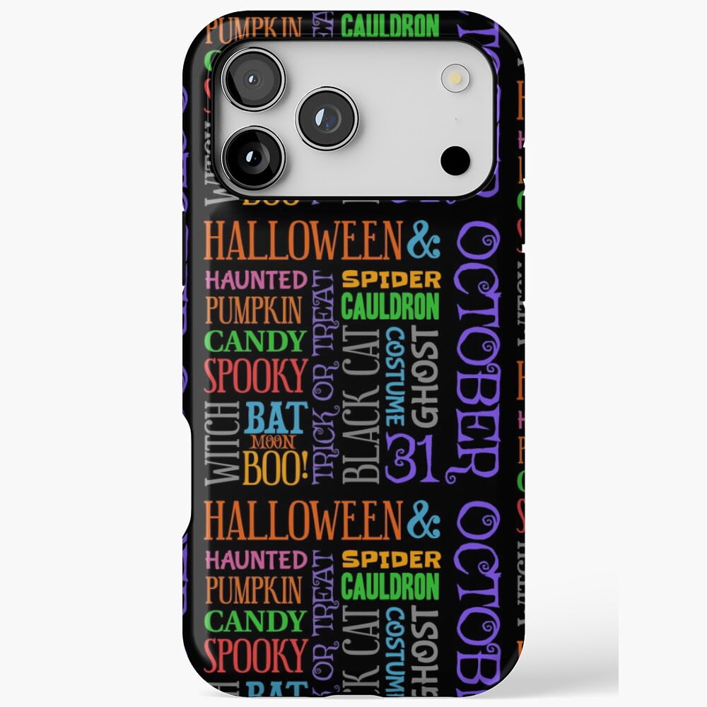A Halloween Wordart with Creepy and Fun Themed Words Case for iPhone 11 ...