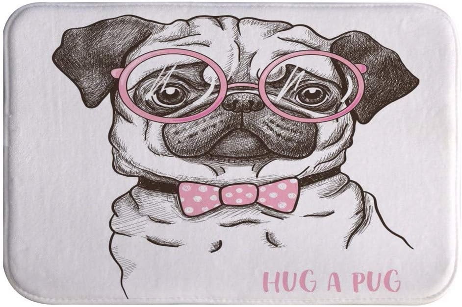 A Hand Drawn Sketch Funny Pug Dog Animal Pet Lovers Print Soft ...
