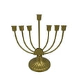 A Hanukkah Candle Holder, Iron Multi-Arm Candelabra, Wrought Iron ...