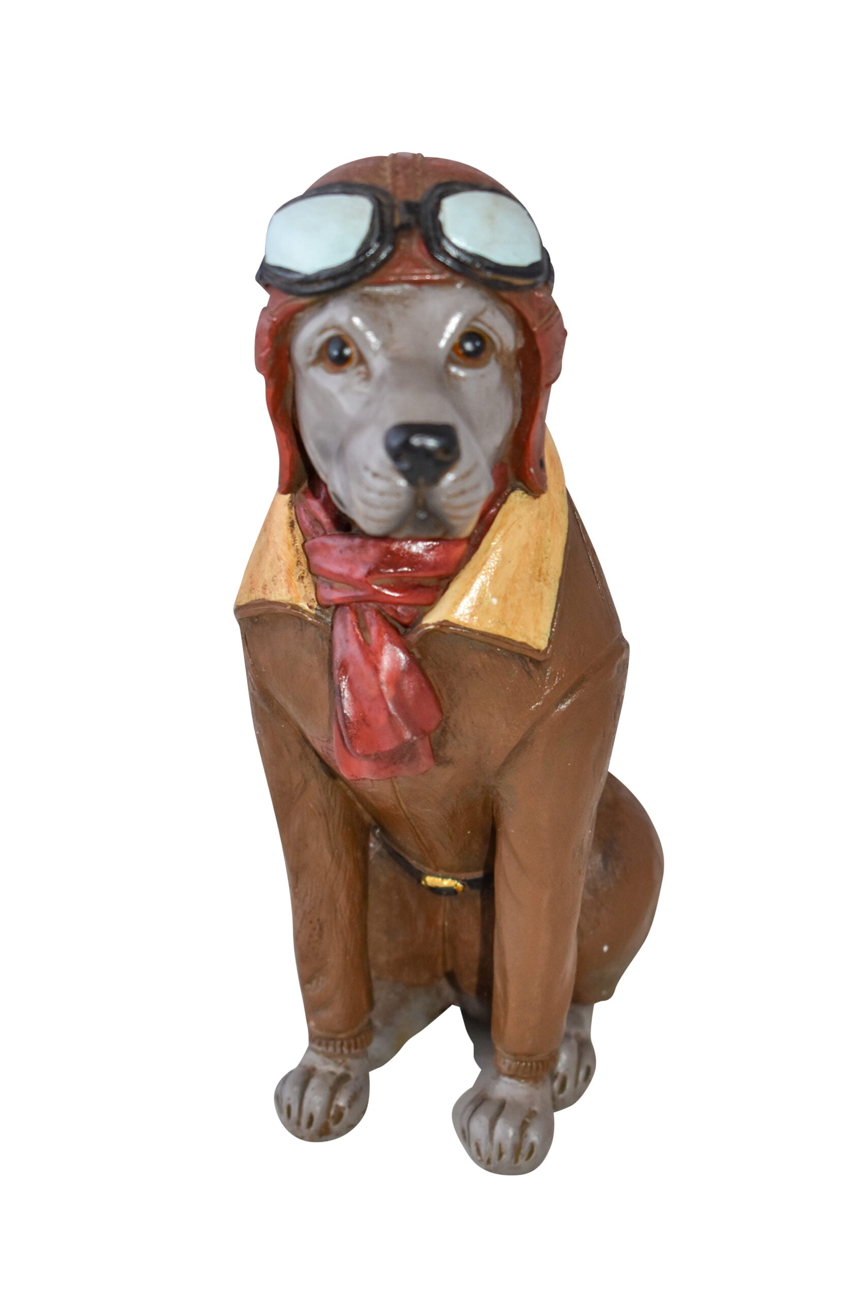 Nifao A Happy Dog Dressed Like a Pilot Resin Statue – Home Decor ...