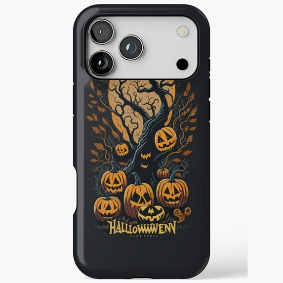 A Happy Halloween T Shirt Design with Creepy Fun Case for iPhone 11 to ...