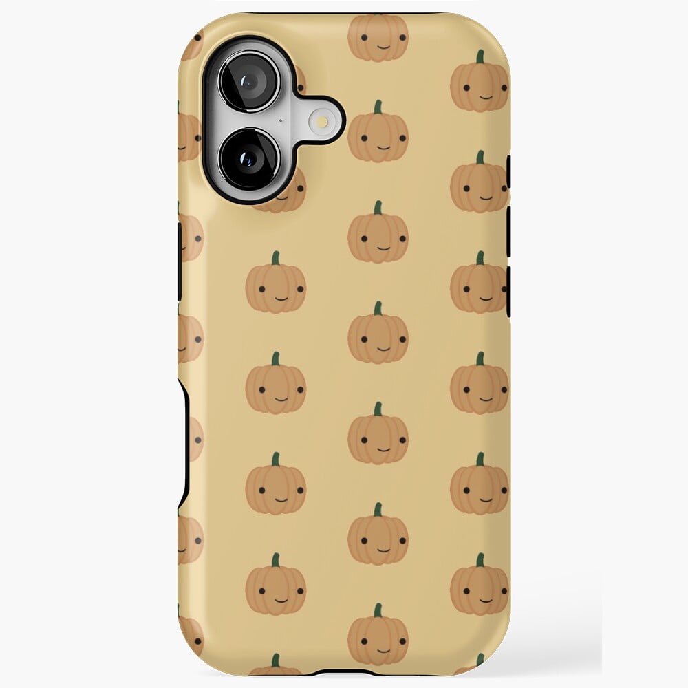 A Happy Kawaii Pumpkin Themed Cute Halloween Art iPhone 11 through 17 ...