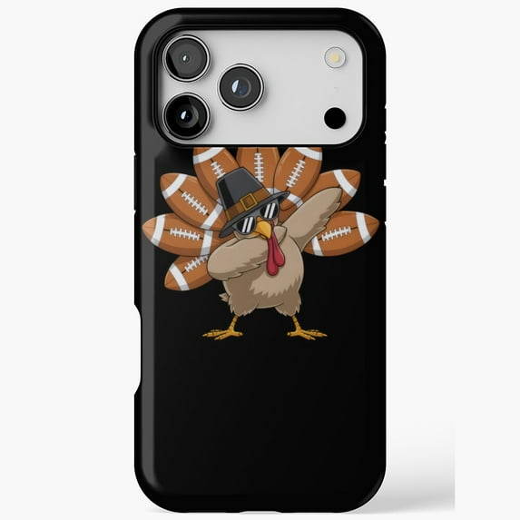 A Happy Thanksgiving Dabbing Turkey Football iPhone 11 through 17 Pro ...