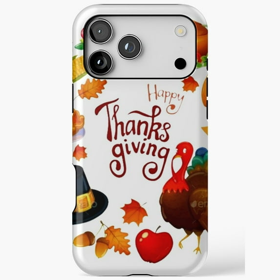 A Happy Thanksgiving with a Family Feast and Turkey Case for iPhone 11 ...