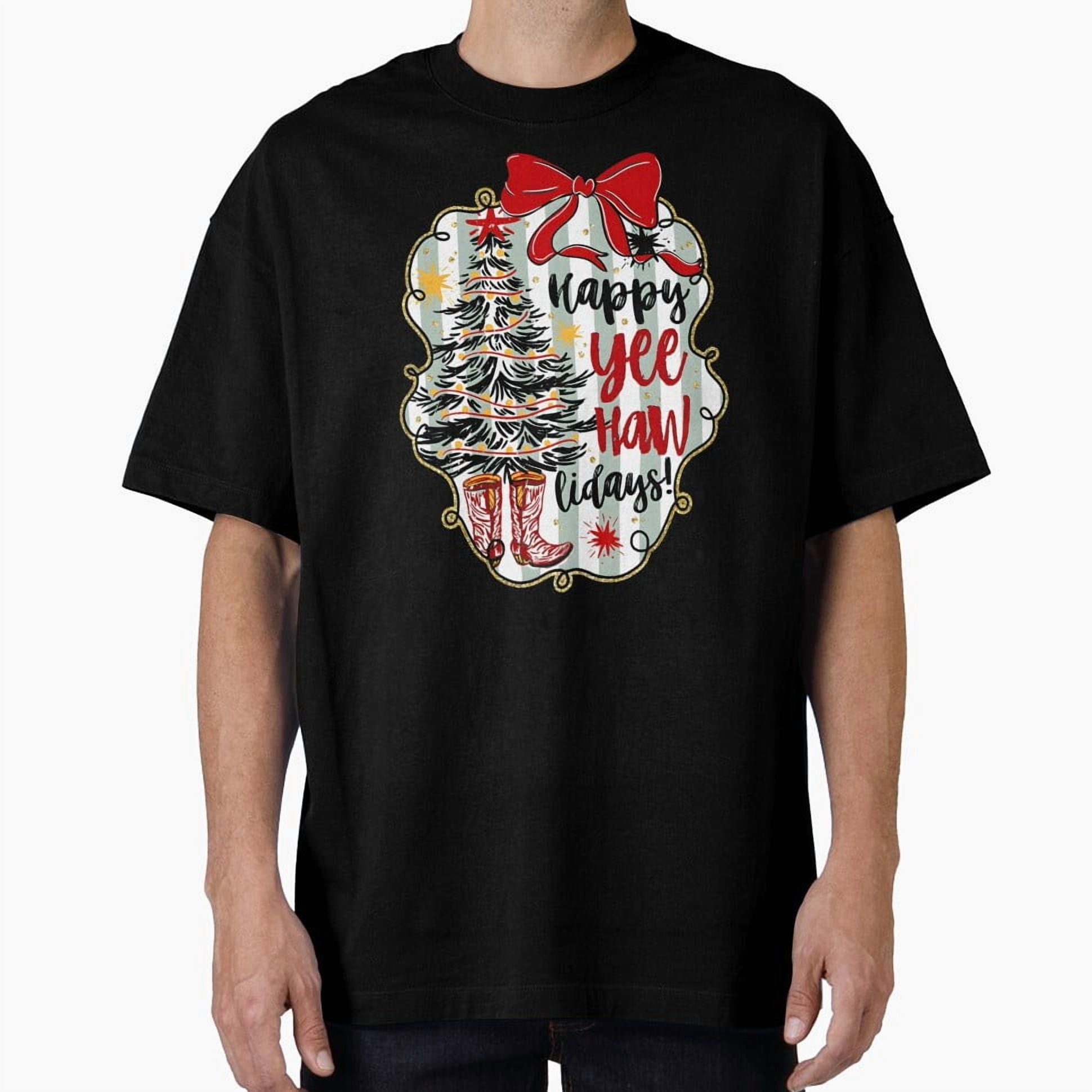 A Happy Yee-Haw Lidays, A Fun Western Holiday Greeting Unisex T-Shirt ...