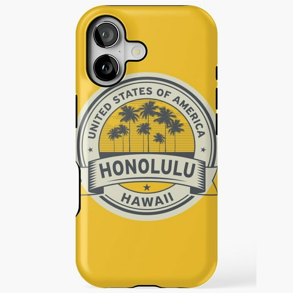 A Hawaii Honolulu Vibe Protective Case for iPhone 11 12 13 14 15 16 17 ...