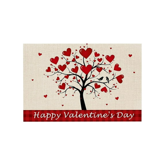 A Heart Shaped Doormat 23.6X15.7 Inch Polyester Non Slip Entrance Mat ...