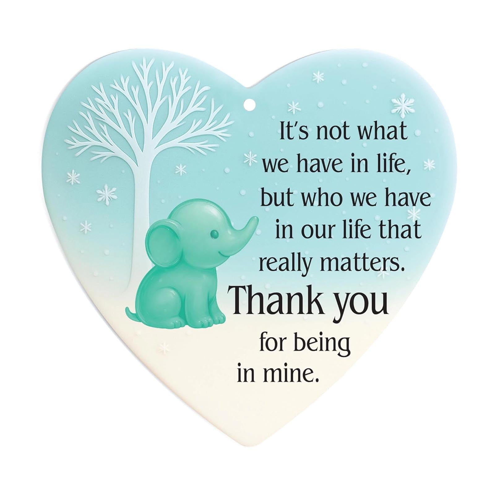 A Heart Shaped Sea Glass Friendship Hanging Ornament 8Cm Flat ...