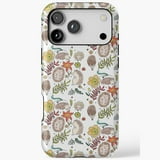 A Hedgehog Field Themed Cute Animal Graphic Art iPhone 11 through 17 ...