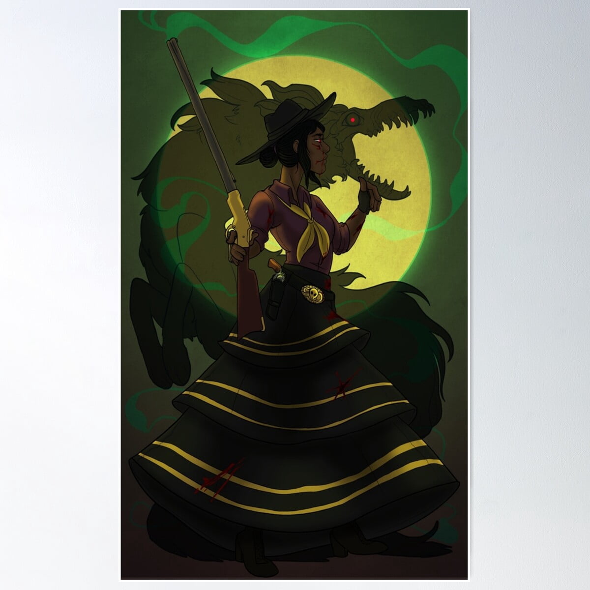 A Hellhound Poster Wall Art, Modern Wall Decor For Living Room Bedroom ...