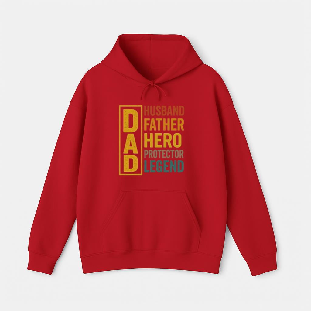 A Hero Protector Legend Dad Graphic For A Retro Husband Father Themed ...
