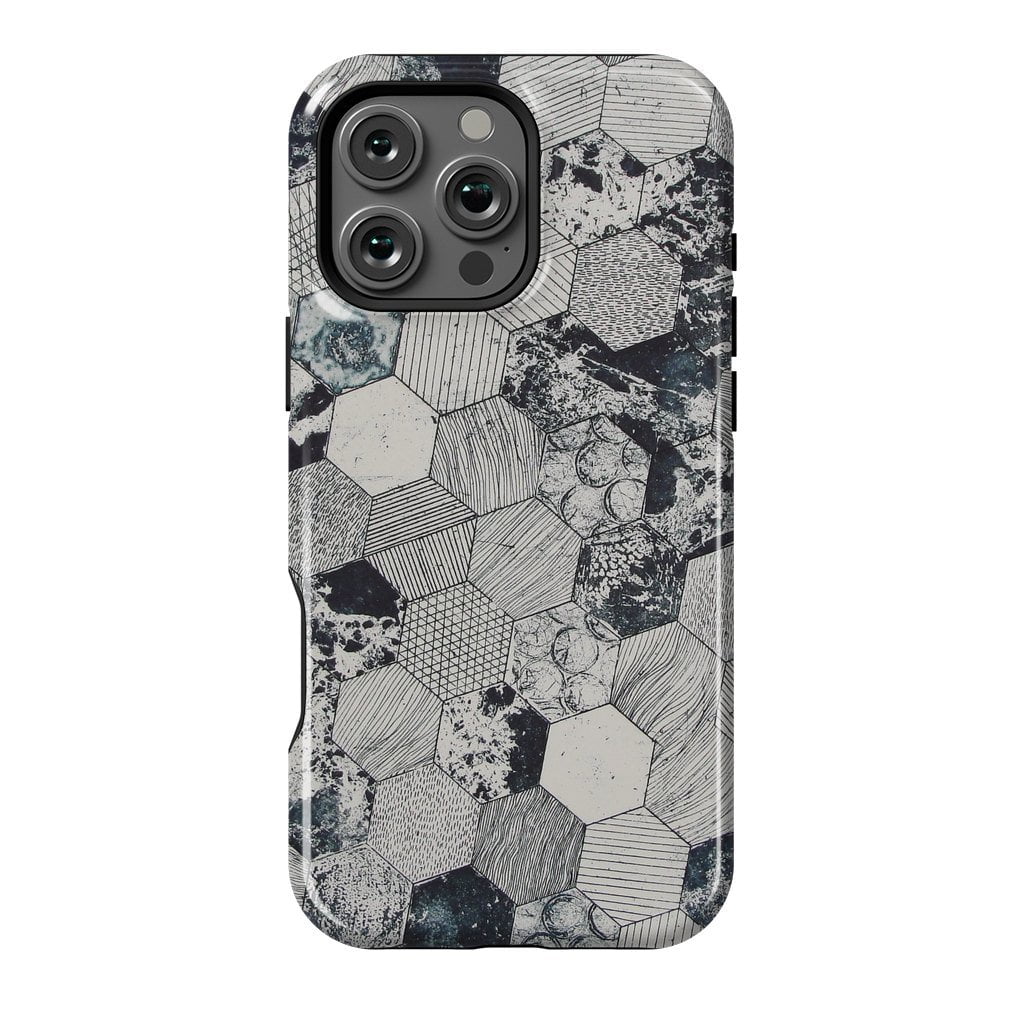 A Hexagonal Themed Geometric And Modern Pattern Tough Case for iPhone ...