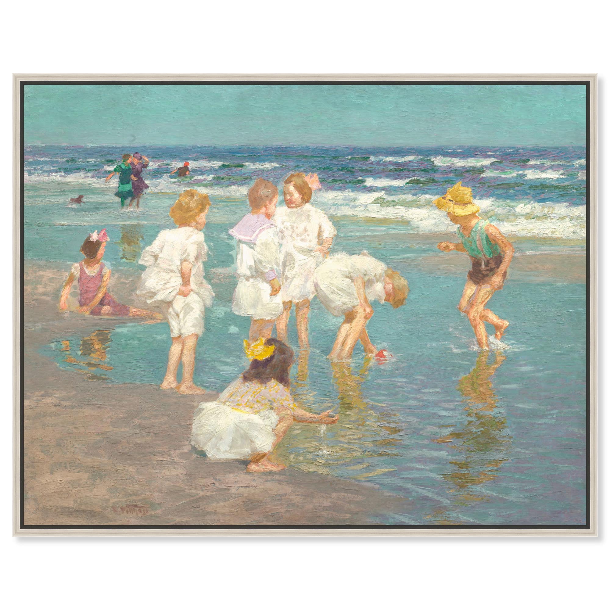 A Holiday Canvas Famous Classic Art by Art Remedy, Silver Frame, 24 x 20 - Walmart.com