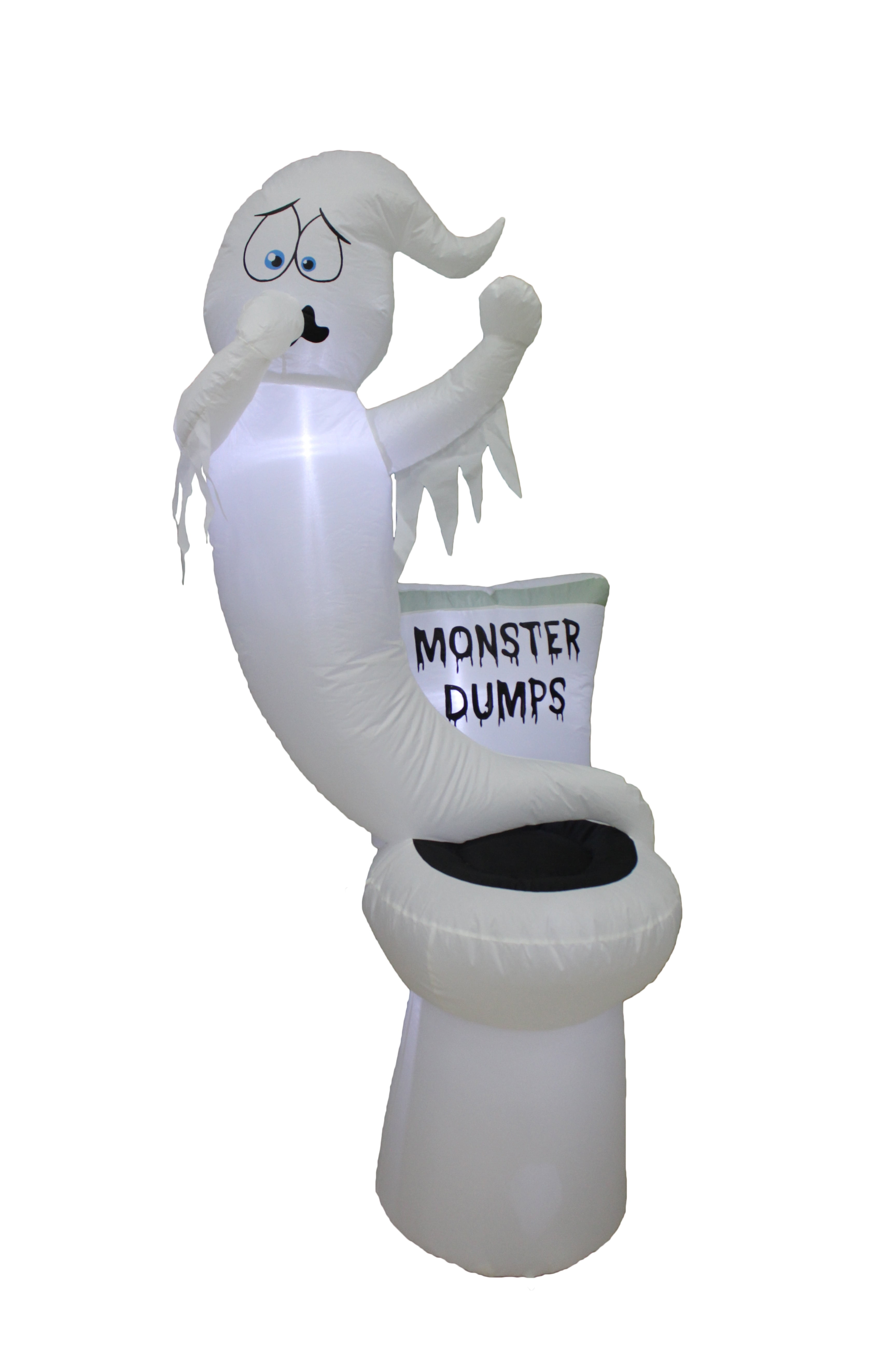 A Holiday Company 5ft Inflatable Glowing Toilet Monster Dumps, 5 ft ...