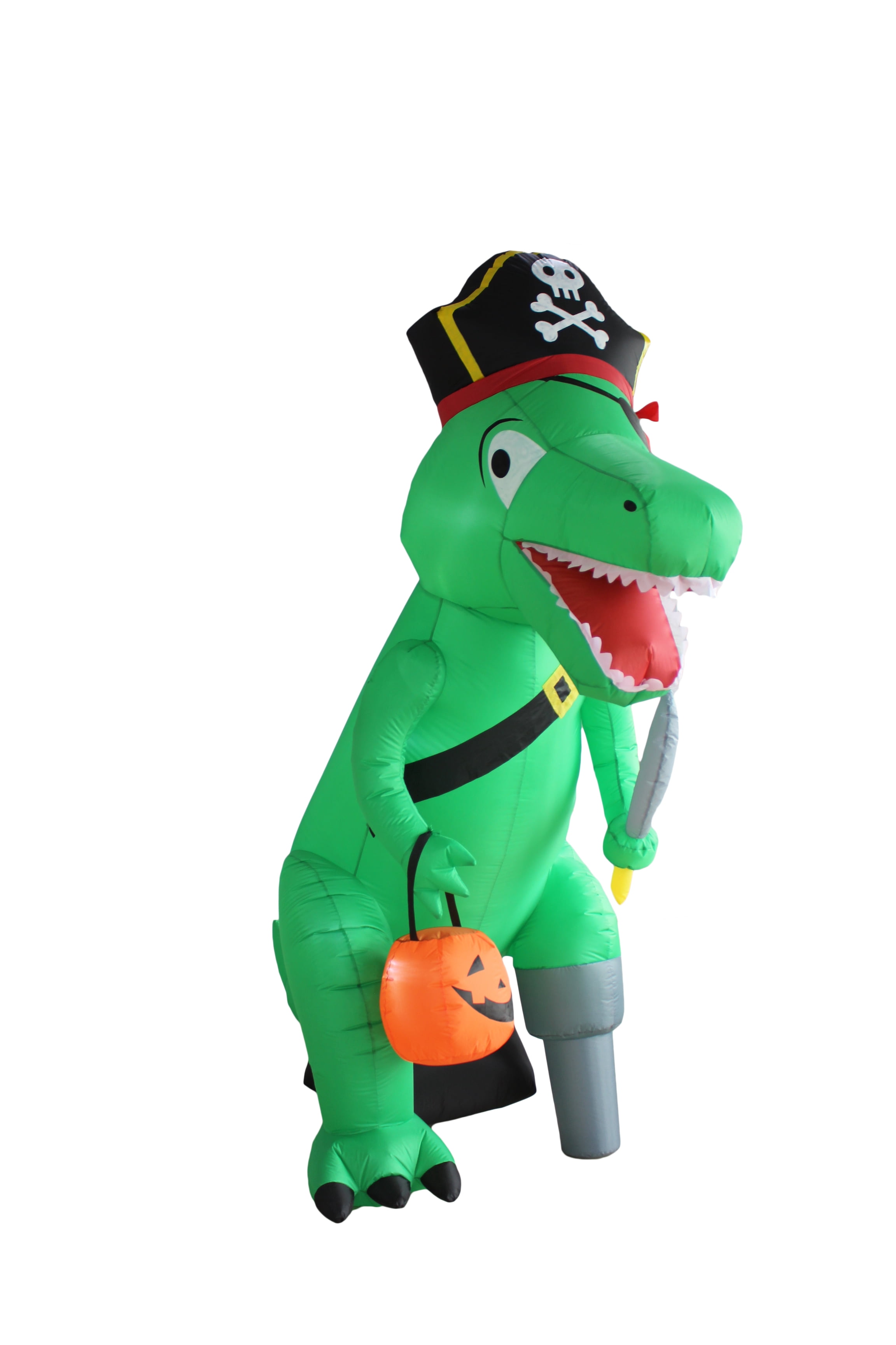 A Holiday Company 8ft Inflatable Dino Pirate, 8 ft Tall, Multi ...
