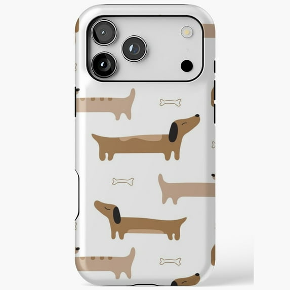 A Home Decor Dachshund Themed Cute Dog Graphic iPhone 11 through 17 Pro ...