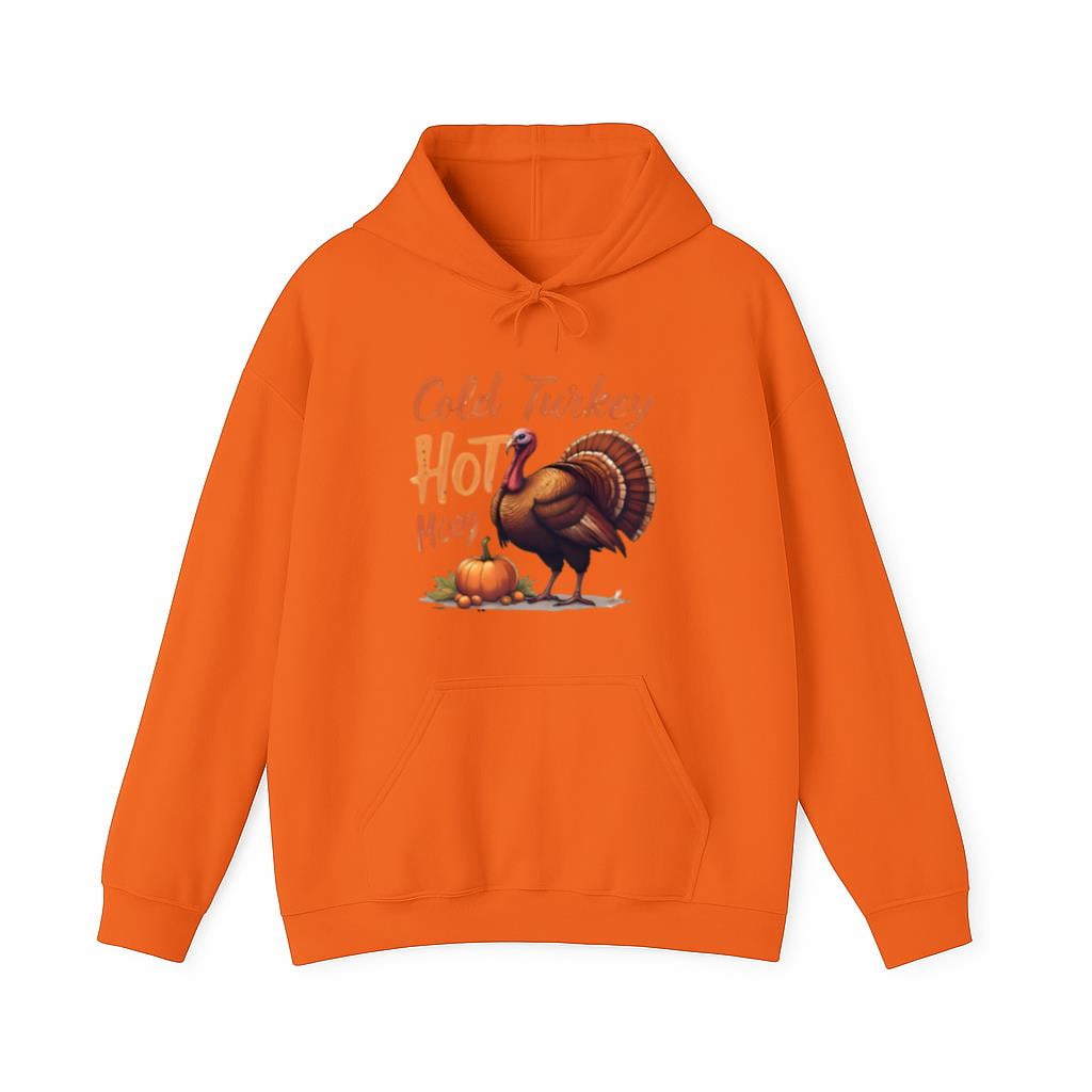 A Hot Turkey Retro Humor For Thanksgivings Moodiest Icon Graphic Hoodie ...