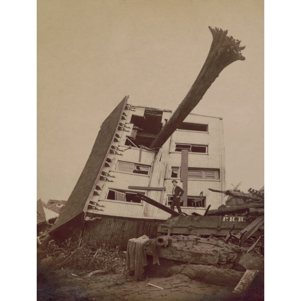 A House Wrecked In The Johnstown Flood Of May 31 History (18 x 24 ...