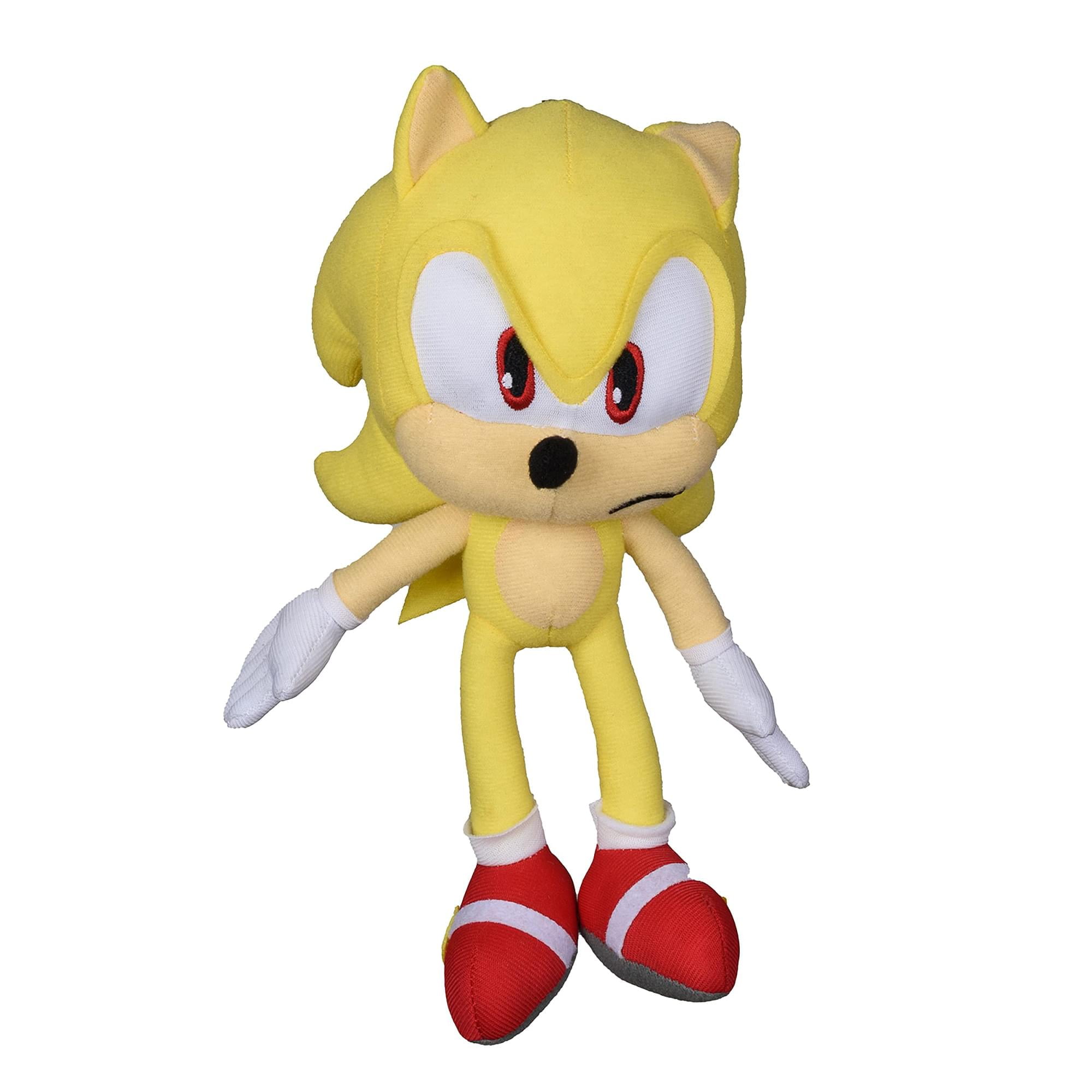 Sonic the Hedgehog - 13" Super Sonic Plush Doll Toy with Keyring & Back ...