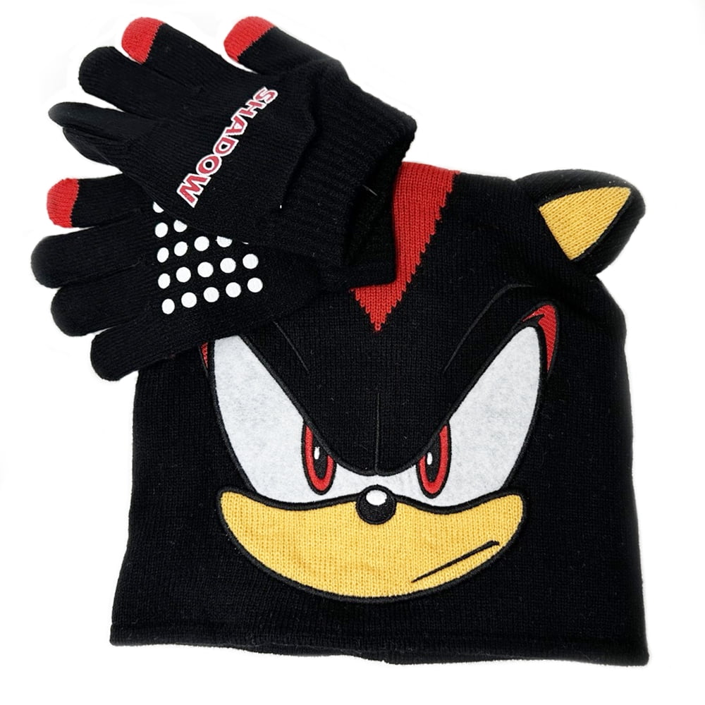 Sonic The Hedgehog Kids Hat/Gloves Set - Ideal Birthday Gift for 4-8 ...