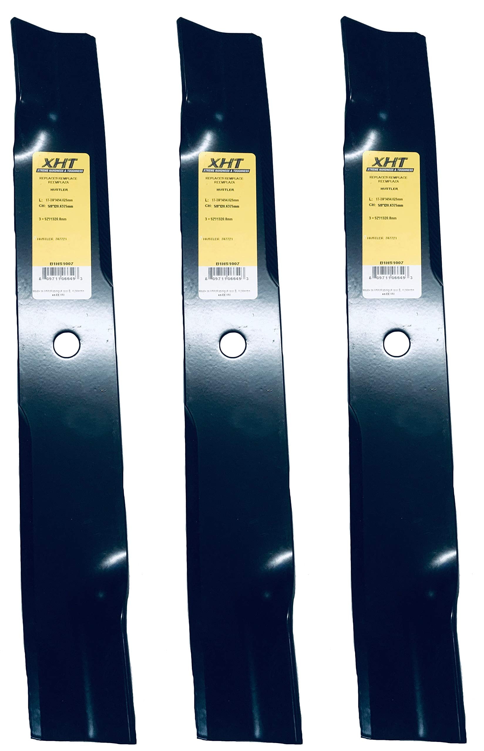 A&I XHT 17-7/8", 5/8" Mower Blade (Set of 3) - B1HS1007,3 - Walmart.com