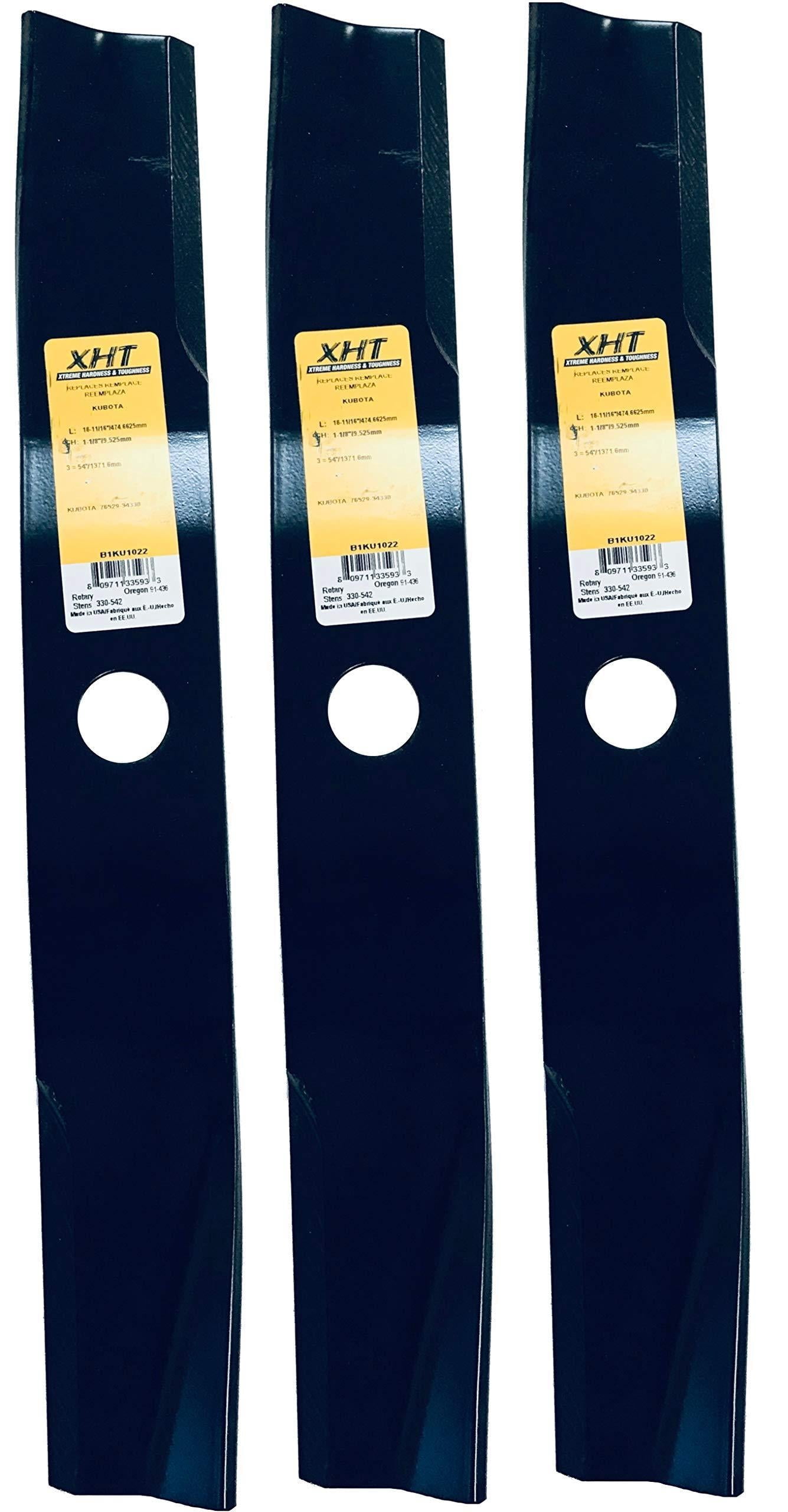 A&I XHT 18-11/16", 1X1-1/8" Mower Blade (Set of 3) - B1KU1022,3 ...
