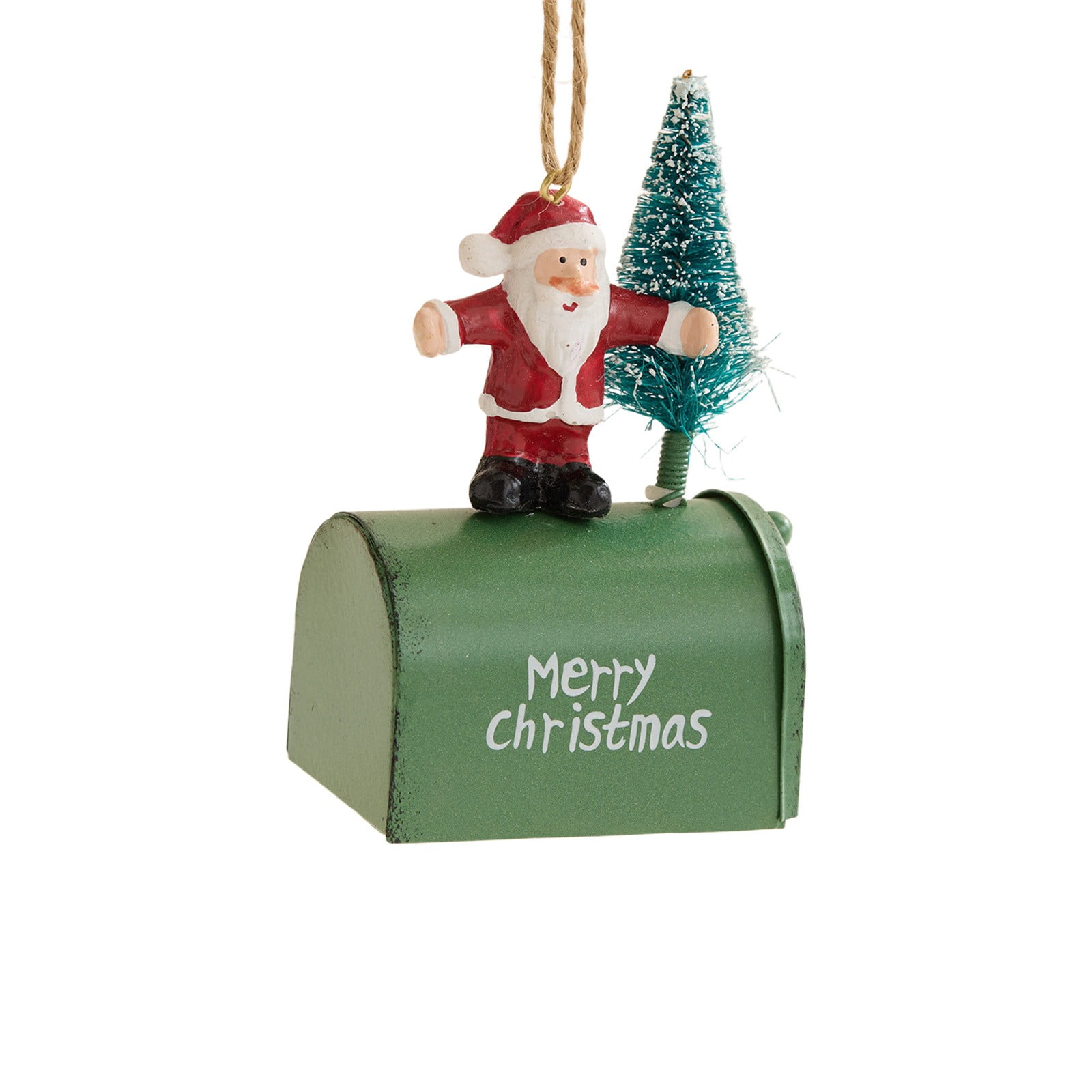 A Iron Christmas Mailbox Hanging Ornament For Festive Tree Decoration ...