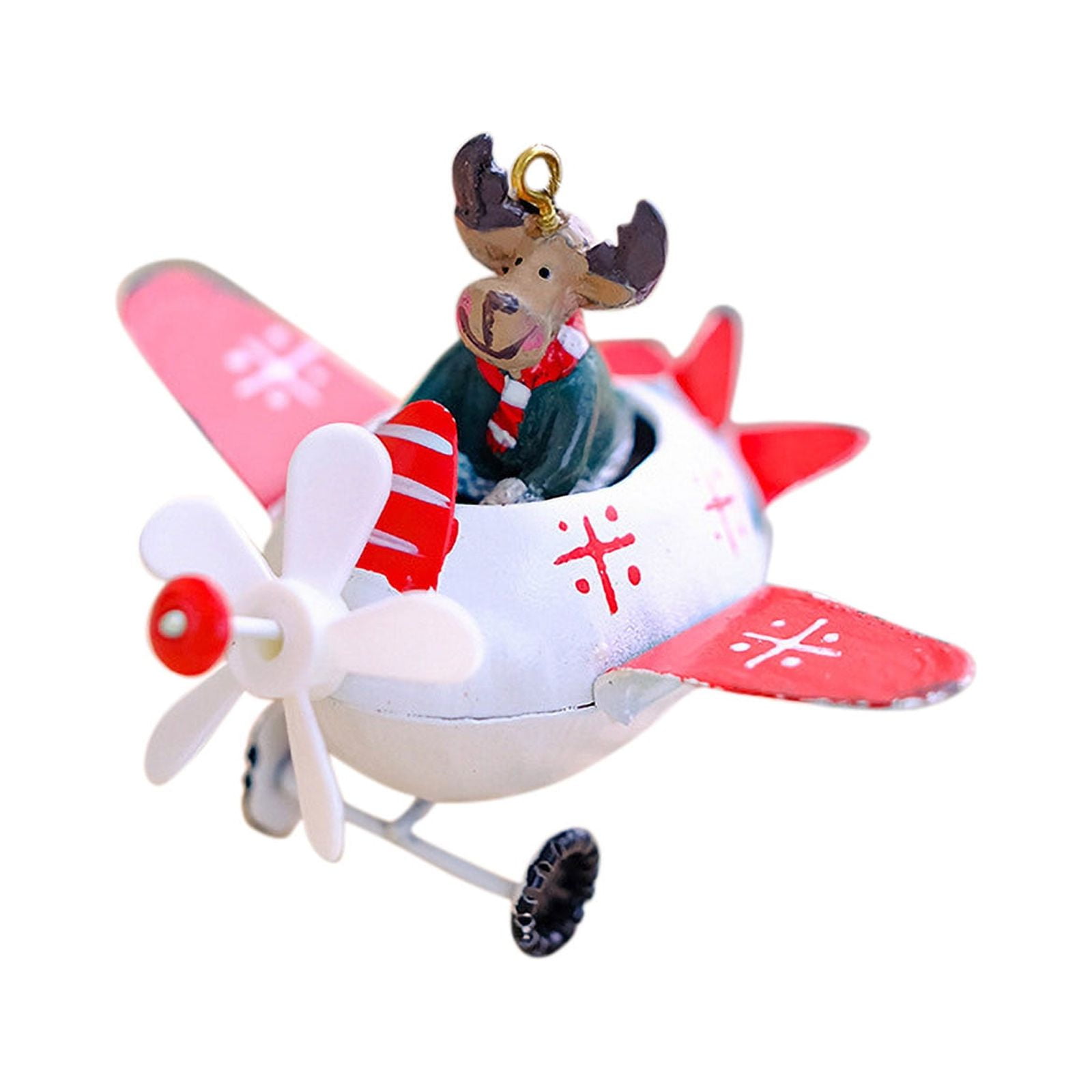 A Iron Christmas Pendant Santa Claus Airplane Christmas Tree Hanging ...