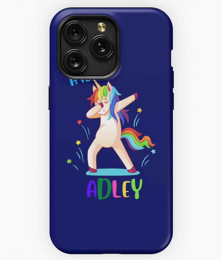 A Is For Adley Kids Rainbow Unicorn Birthday A7094 Phone Case for ...