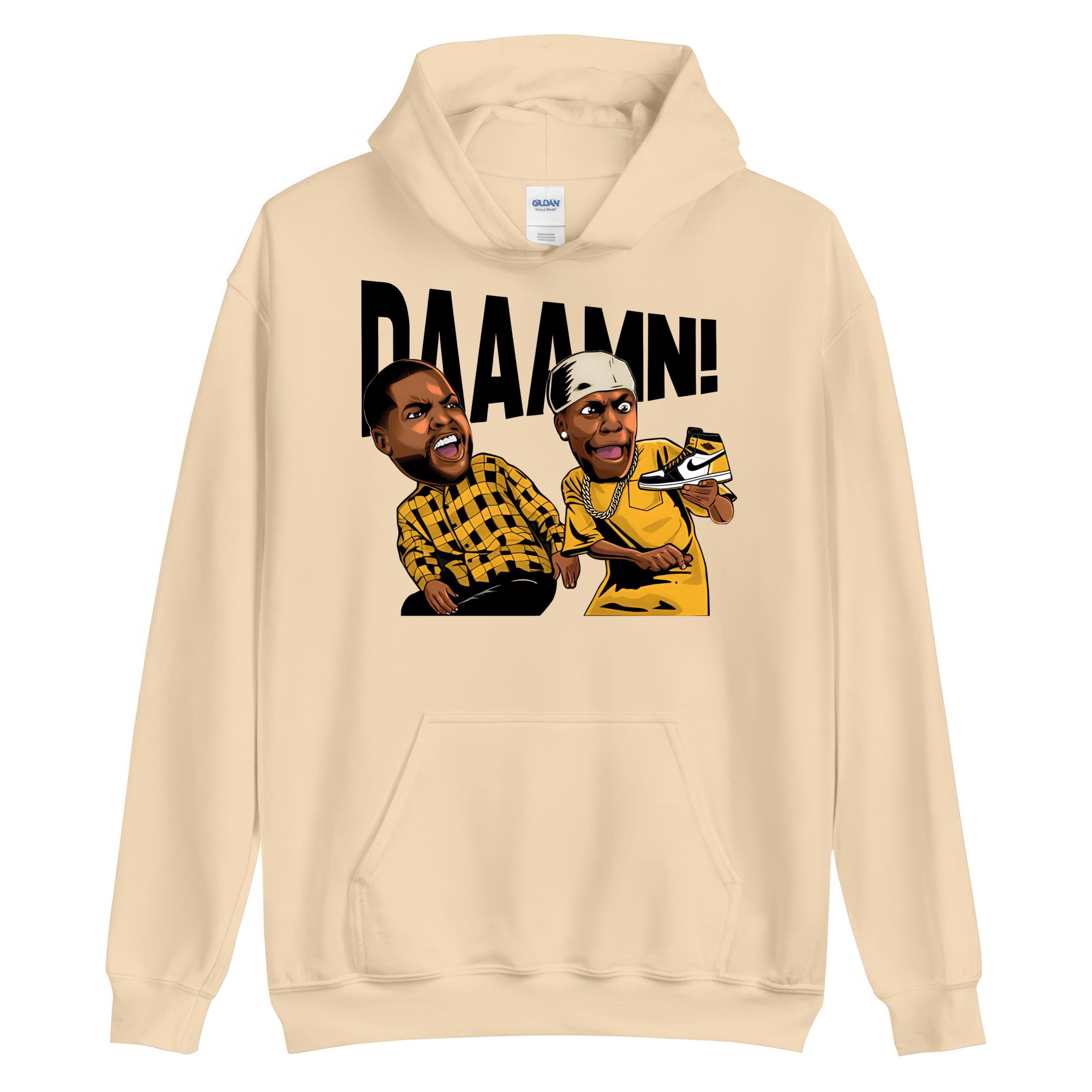 A J 1 Yellow Ochre Sneaker Tees Match White DAAAMN-TH36010 - Walmart.com