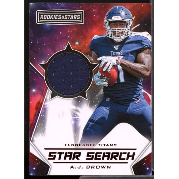 A.J. Brown Rookie Card 2019 Rookies Stars Star Search Jerseys #1 ...