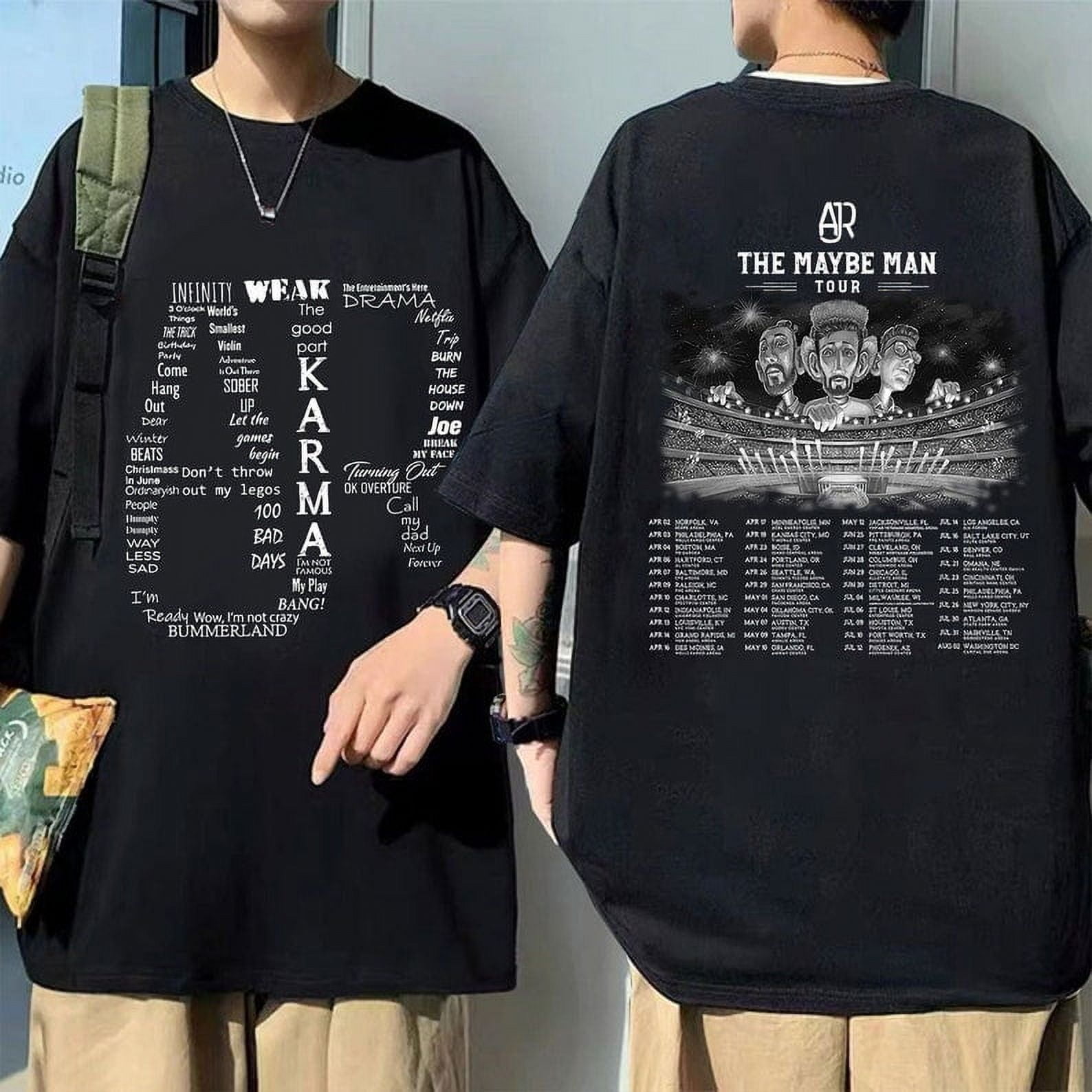 A.J.R The Maybe Man Tour 2024 shirt, AJR 2 Sides shirt, AJR Chibi Shirt, AJR Band T-Shirt ...