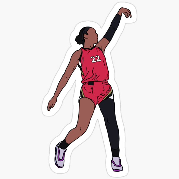 A'Ja Wilson Holds The Release Sticker Phone Decal Water Bottle Stickers ...