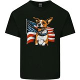 A Jack Russell With Usa Flag America Dog Light T-Shirt, Birthday Gift ...