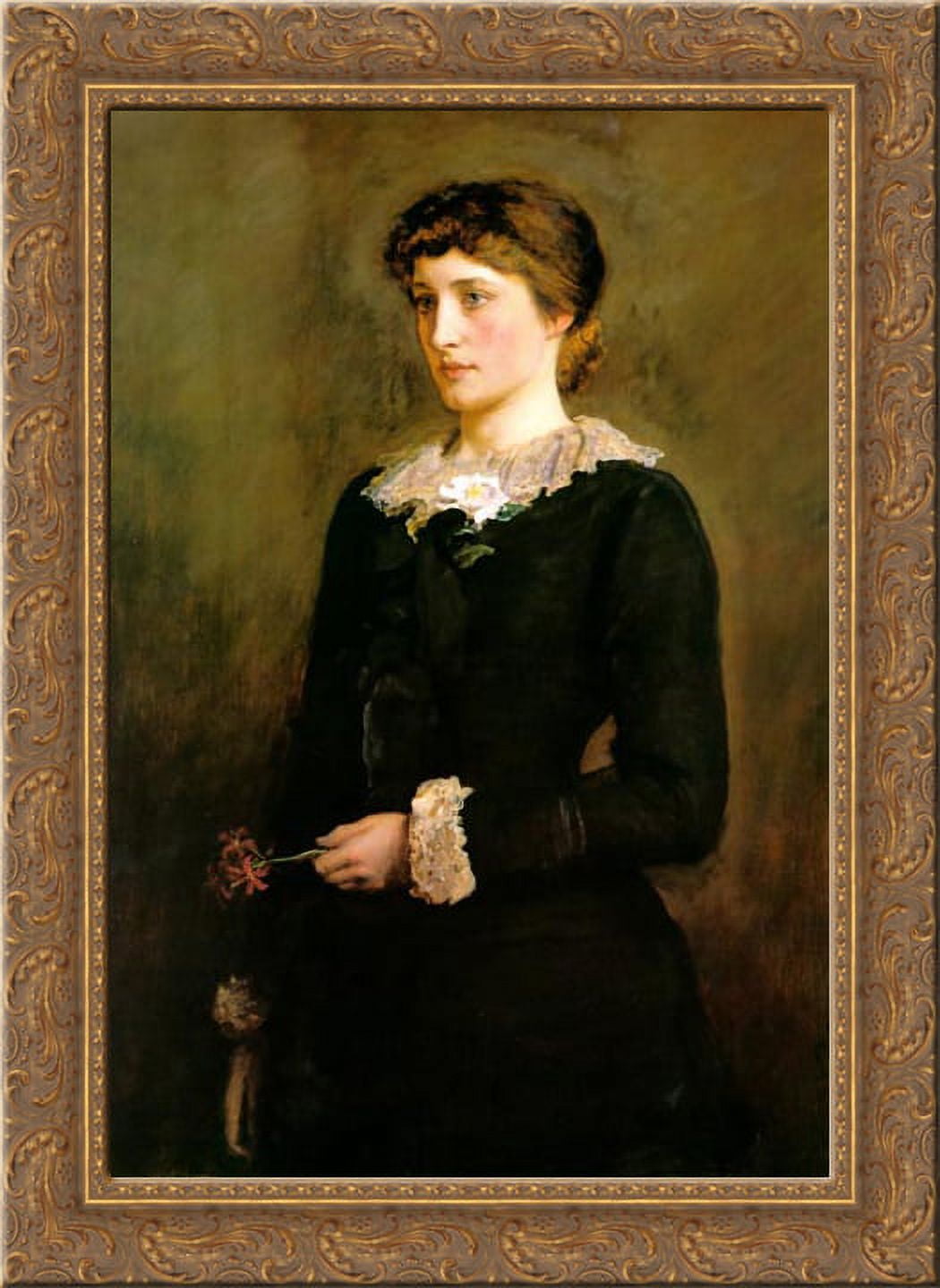 A Jersey Lily, Portrait of Lillie Langtry 20x24 Gold Ornate Wood Framed ...