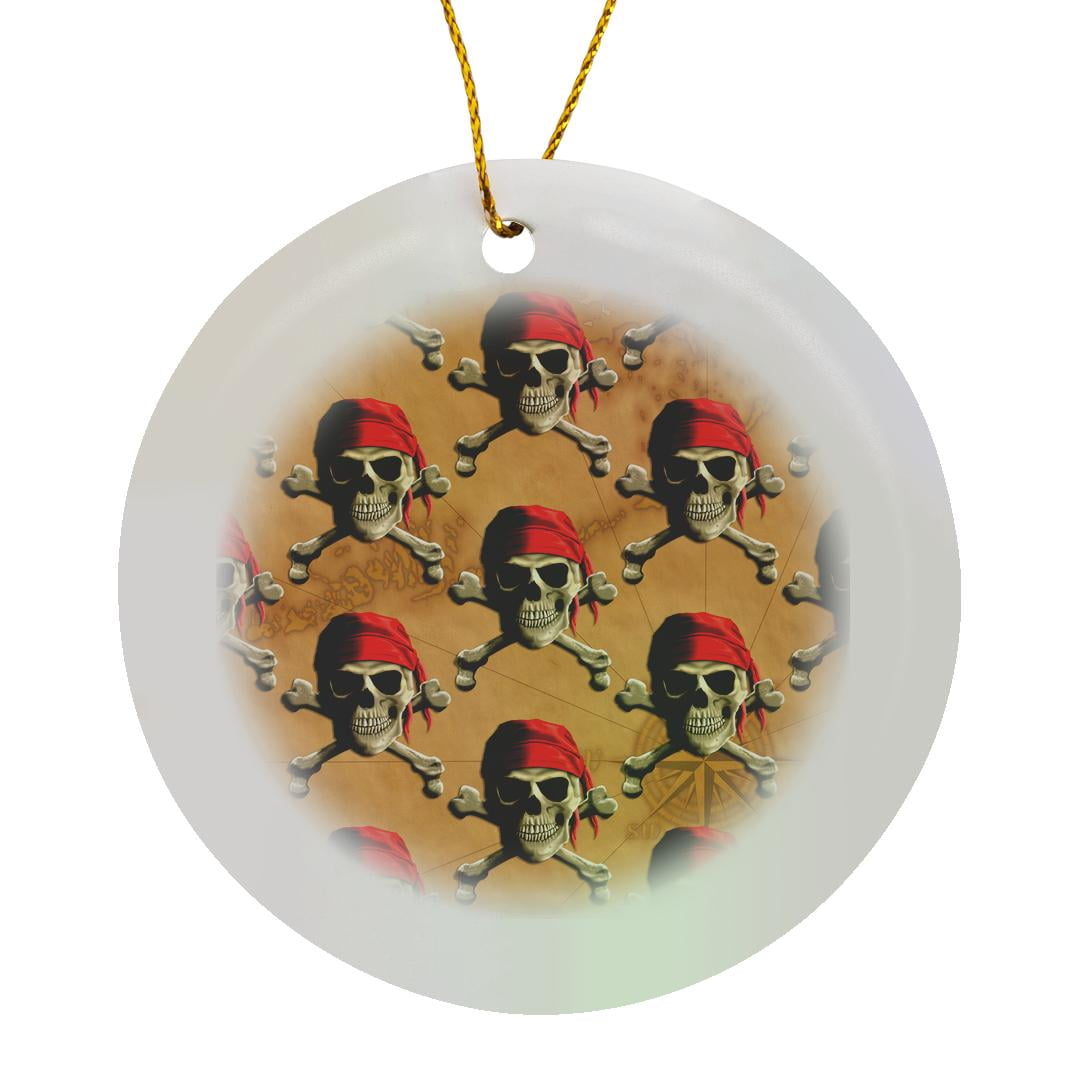 3drose, a Jolly Roger Pirate Skull and Crossed Bones Pattern for Any ...