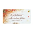 A Joyful Heart Makes A Cheerful Face License Plate, Front Car Plate ...