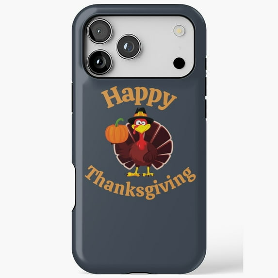 A Joyful Thanksgiving Themed Holiday Turkey iPhone 11 through 17 Pro ...