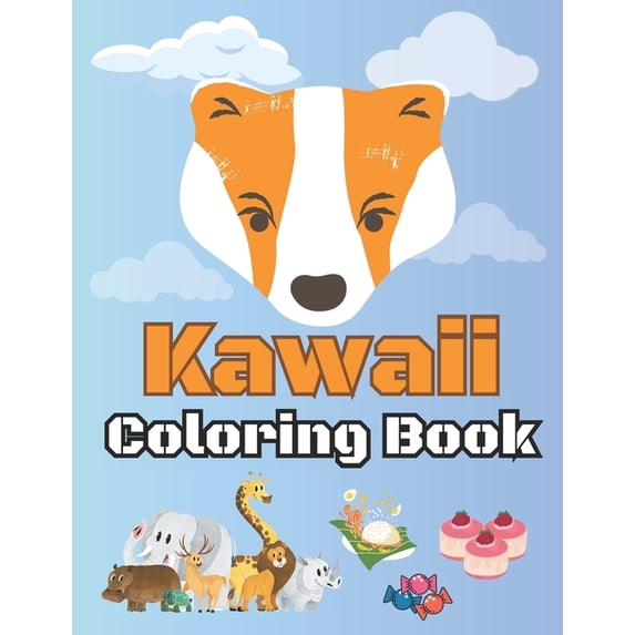 A Kawaii Coloring Book Journey with Animals, Fast Food & Sweet Treats ...