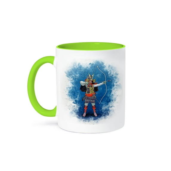 A Kibamusha Samurai Archer Drawing A Bow About To Fire An Arrow, 15oz ...