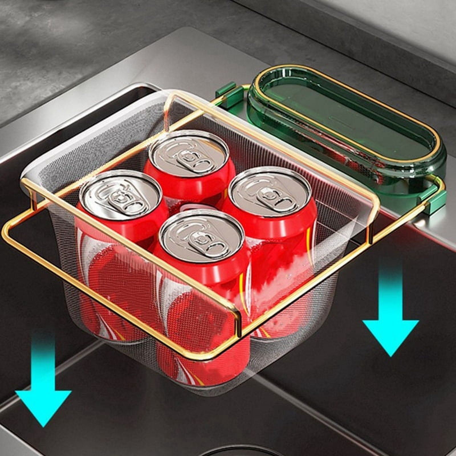 A-Kitchen Sink Filter Rack Foldable Sink Strainer Corner Filter Mesh ...