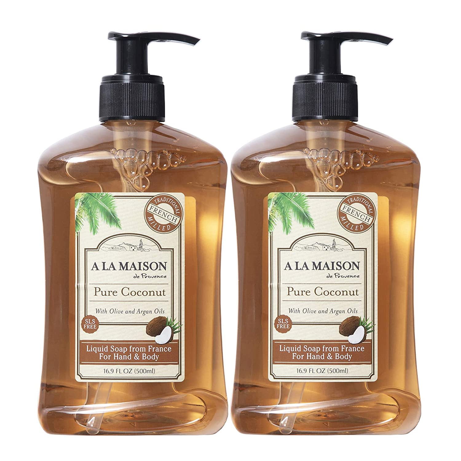 A LA MAISON Pure Coconut Liquid Hand Soap - Triple French Milled ...