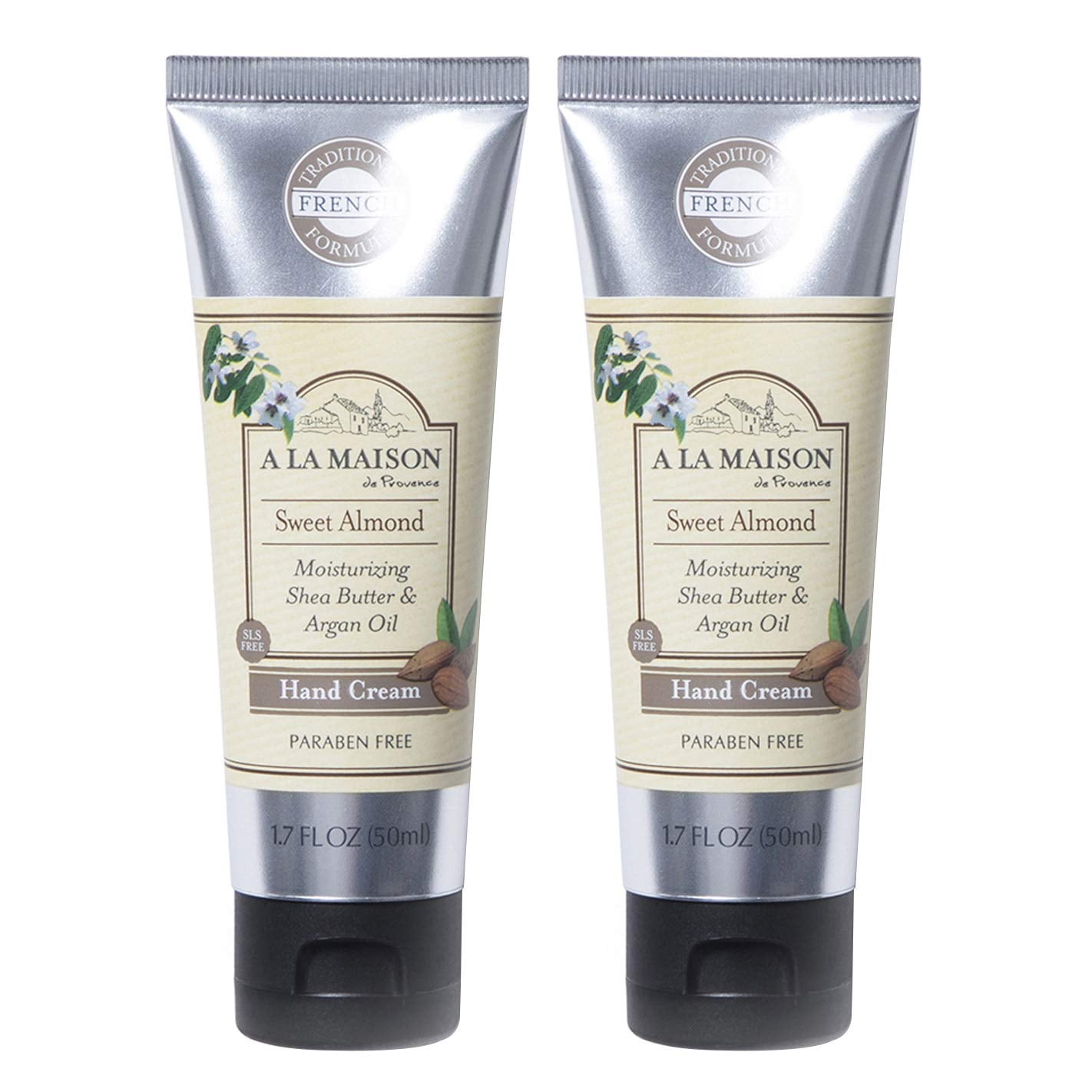 A LA MAISON Sweet IRF13 Almond Lotion for Dry Skin - Natural Hand and Body Lotion (2 Pack, 1.7 ...