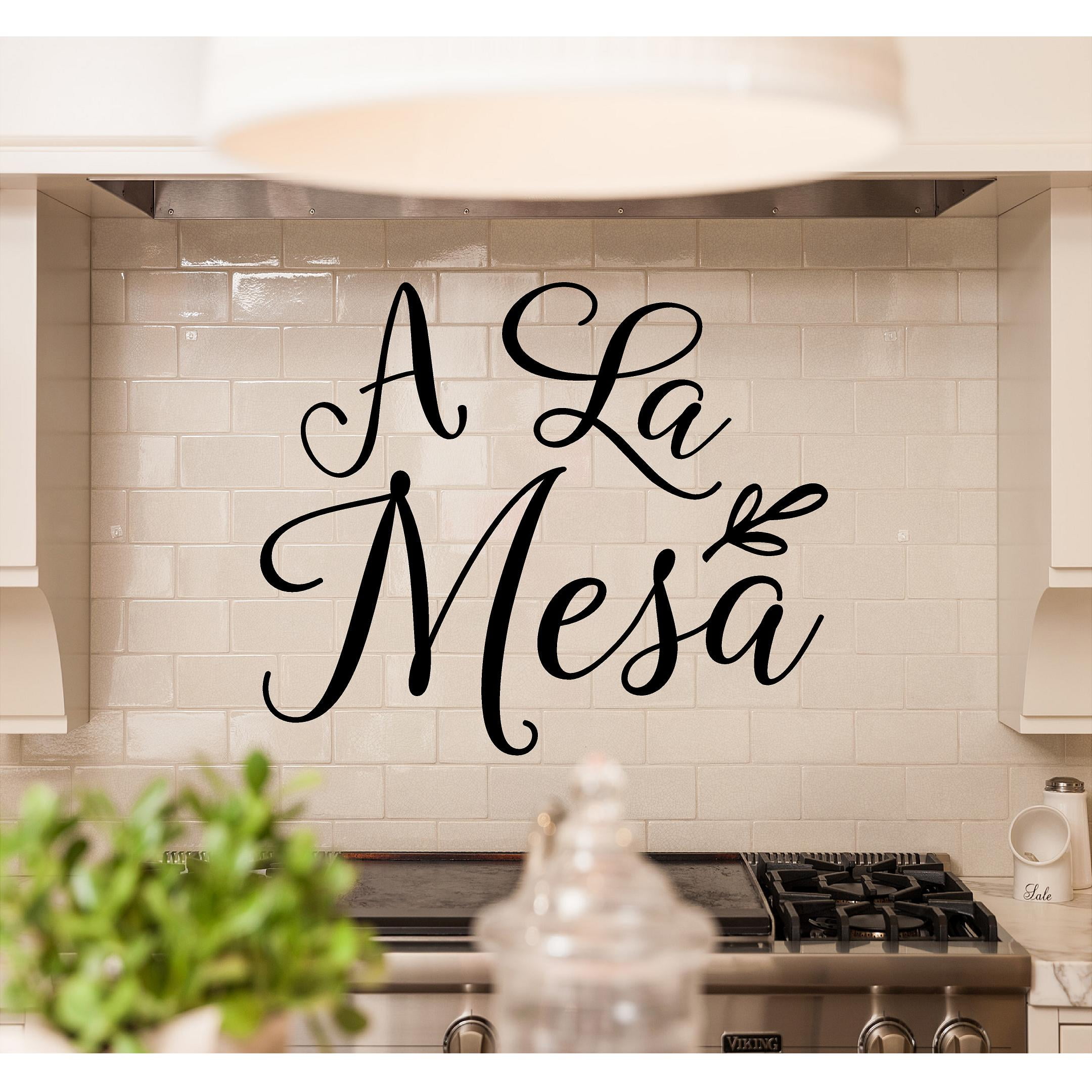 A La Mesa Spanish kitchen wall decal quote sticker interior removable ...
