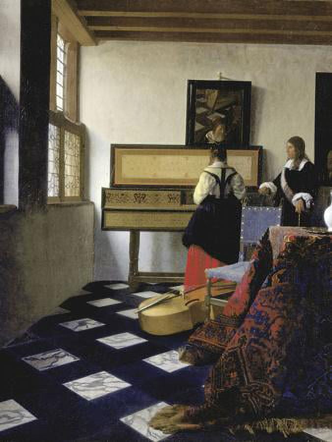 A Lady at the Virginal with a Gentleman The Music Lesso, Ca 1662 ...