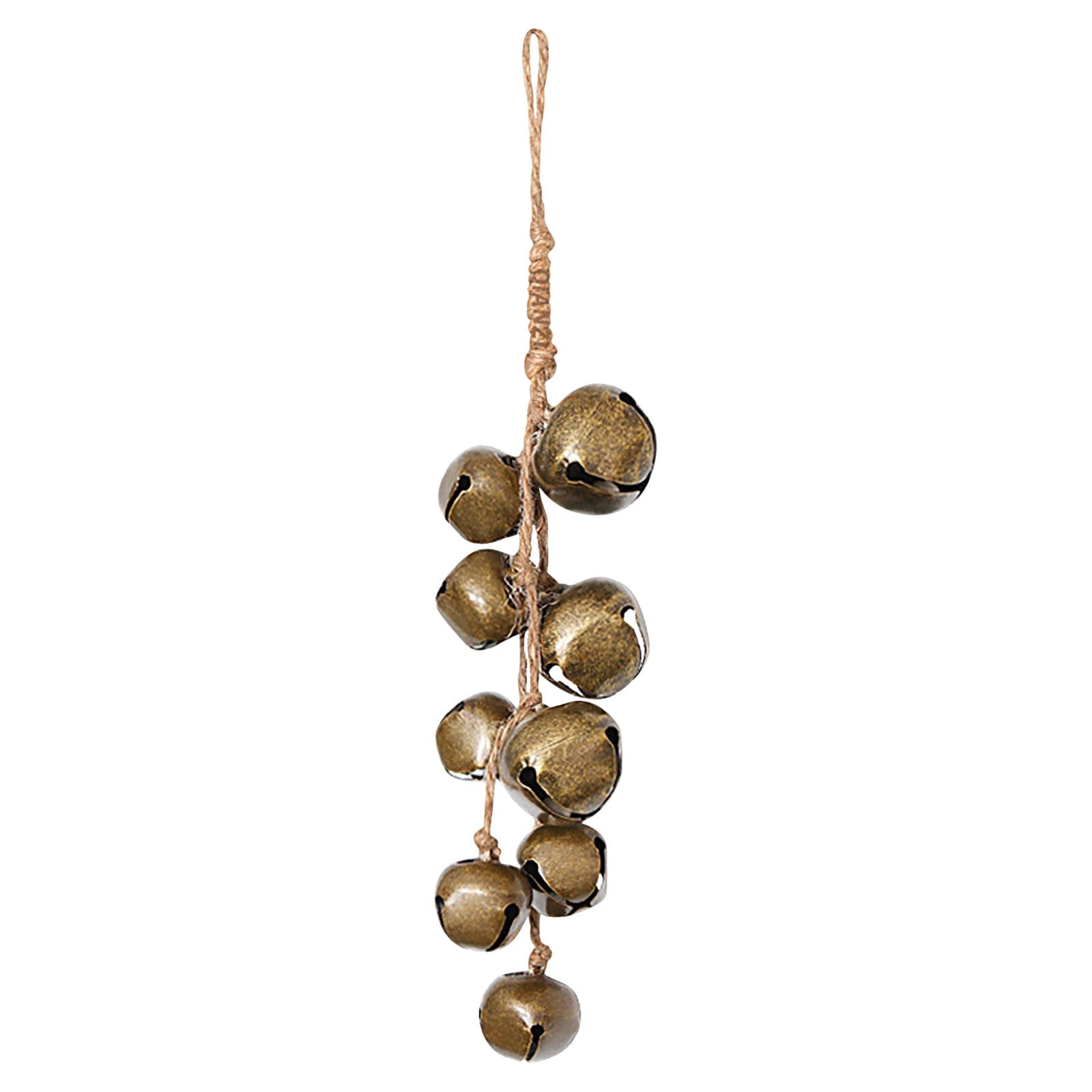 A Christmas Bells Pendant With Rope For Home Wall Hanging And Metal ...
