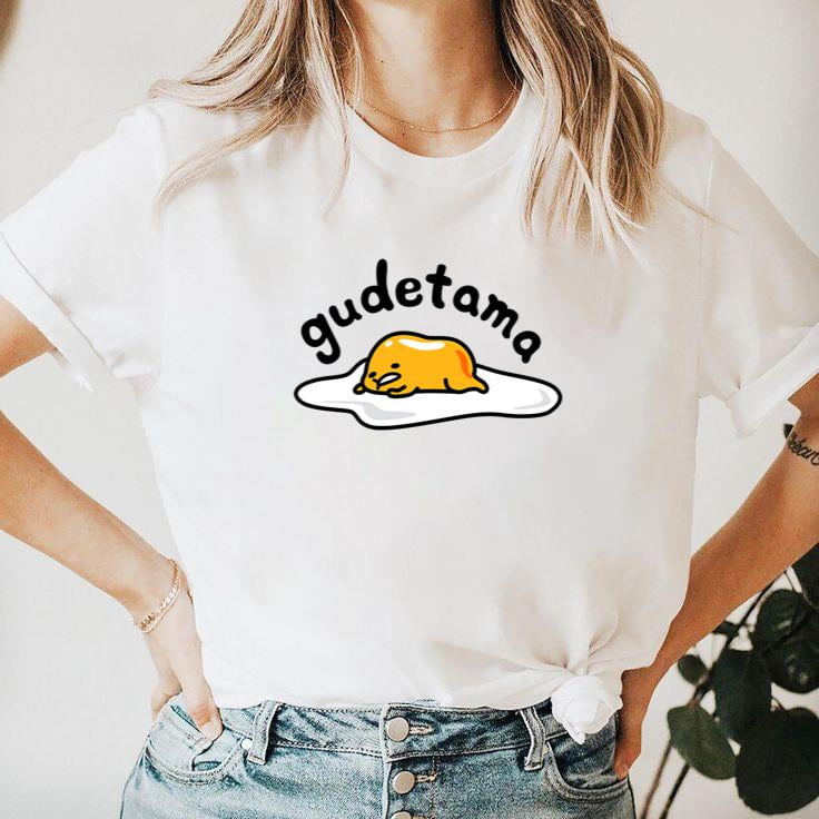 A Lazy Egg Named Gudetama Sanrio Cute Character Fan Graphic T-Shirt Unisex, for men & women, up ...