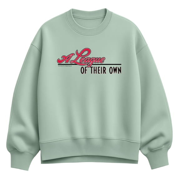 A League Of Their Own - Logo - Women's Oversized Fleece Crew Sweatshirt ...