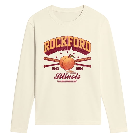 A League Of Their Own - Rockford Peaches Baseball - Men's Long Sleeve ...