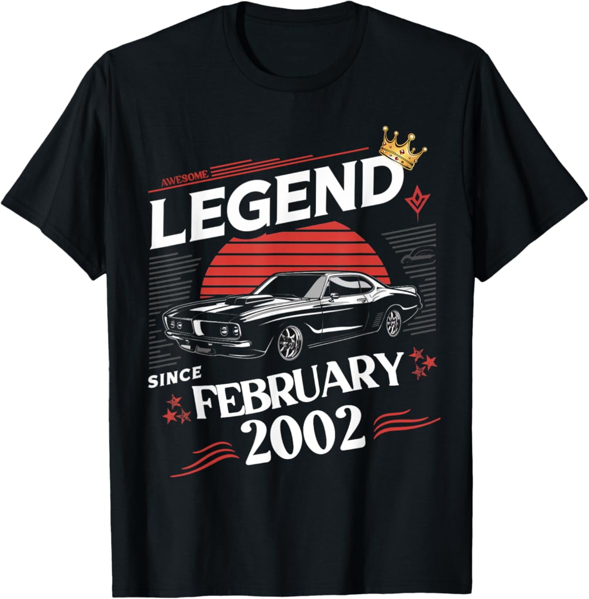 A Legend Was Born In February 2002 Awesome Man Birthday Unisex Men ...